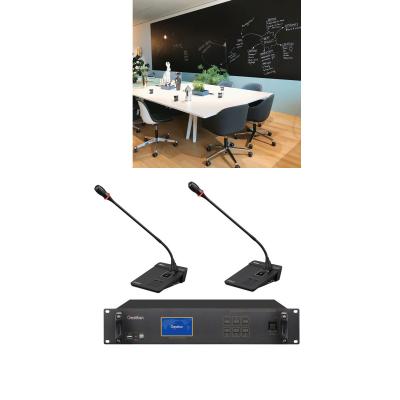 China 2 voorzittersunit wireless conferencing Systeem met het Stemmen van Functie over UHF 3 Kanalen Te koop