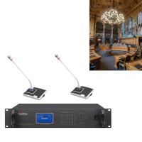 China Auto Camera Tracking Wired Conference System 4 Channels Input Digital Discussion System for sale
