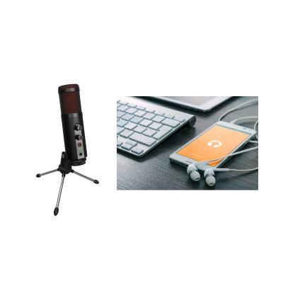 中国 専門の健全なチップセットが付いている192KHZ/24Bitプラグ アンド プレイ コンデンサー カージオイドMic 販売のため