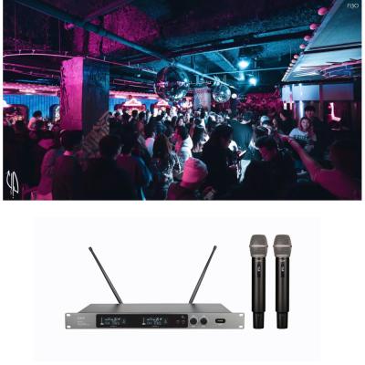 China New Digital 400 Meters Long Distance Sans Fil Cordless System UHF Singing Vocal Dynamic Professional for sale