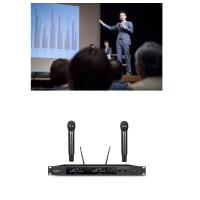 China Adjustable Frequency Wireless Microphone System Cardioid Pickup Pattern for sale