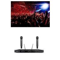 China Adjustable Frequency Wireless Microphone System With True Diversity for sale