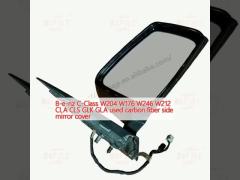 B-e-nz C-Class W204 W176 W246 W212 CLA CLS GLK GLA used carbon fiber side mirror cover
