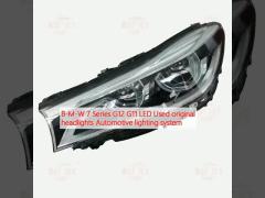 B-M-W 7 Series G12 G11 LED Used original headlights Automotive lighting system