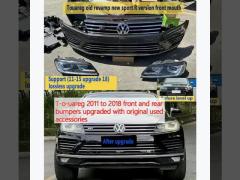 T-o-uareg 2011 to 2018 front and rear bumpers upgraded with original used accessories
