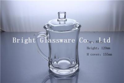 China Clear Solid Glass Mug With Lid For Wholesale for sale