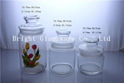 China Custom Glass Storage Jars, Cheap Glass Candy Jar for sale