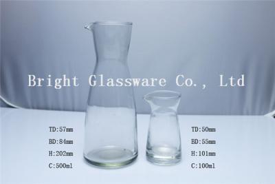 China small clear glass wine decanter glass water bottle cheap for sale