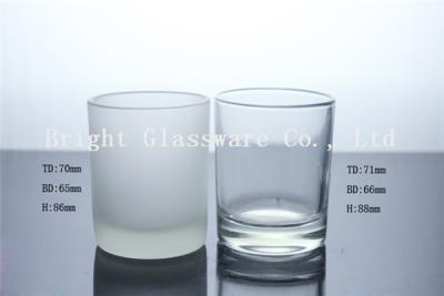China Cheap Press Glass Candle Holder for sale