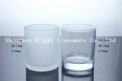 China Clear glass cup, glass candle holder for decor for sale