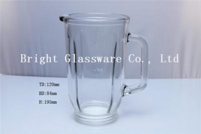 China China supply glass juice pot with handle use in pubs, glass bottle for sale