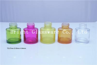 China Perfect colorful small glass perfume bottle, cosmetic bottle glass for sale