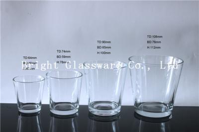 China Custom different size Glass Candle Holder With cheap price for sale