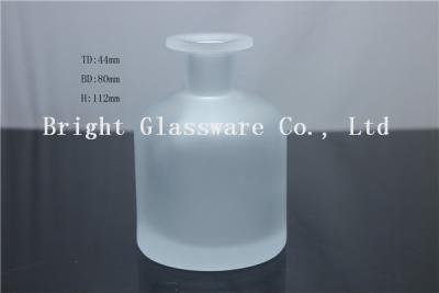 China wide mouth amber glass bottle/frosted diffuse bottle series for sale