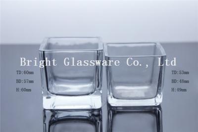 China clear square candle holder, press candle holder with cheap price for sale