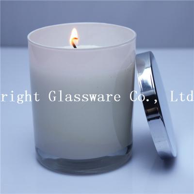 China candle cup with lid, candle container with soy wax for sale
