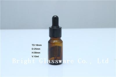 China cheap 10ml Brown Glass Oil Bottle, glass dropper bottle for essential oil sale for sale