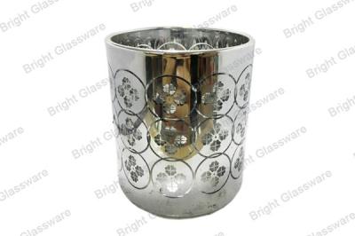 China fashion plated glass candle holders for weddings decoration for sale