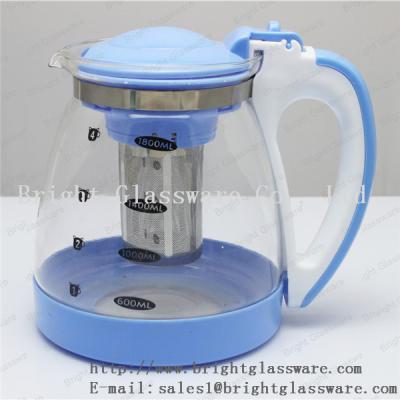 China Stocked, Eco-Friendly Feature and Glass tea pot with filter for sale