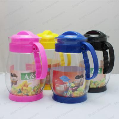 China cheap food grade glass water jug glass tea pot with handle for sale