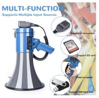 China Public Address Dynamic Megaphone Music Microphone For 300m Range for sale