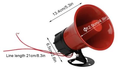 Cina Altoparlante megafono per auto in plastica ABS 0,45 km Altoparlante a corno mega 150 x 180 mm USB MP3 in vendita