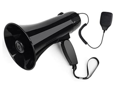 China Megafone alimentado por bateria com luz LED recarregável à venda