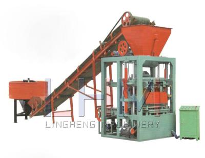 China QTJ4-26C Semi- automatic molding Brick Machine made by Henan Ling Heng China for sale