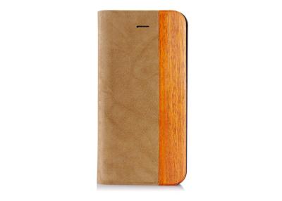 Cina Copertura di legno di iPhone 4 di stile di cuoio del libro/coperture posteriori iPhone di legno in vendita