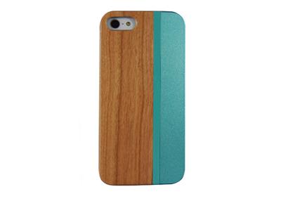 Cina Legno di Gennuine e copertura posteriore di legno di iPhone 5S e di iPhone 5 dell'alluminio antiurto in vendita