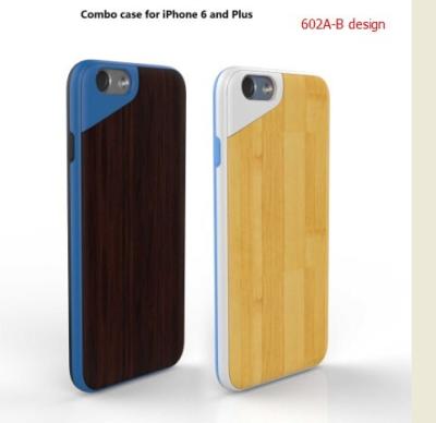 Cina Casi protettivi dello Smart Phone della copertura posteriore di iPhone di legno semplice di Apple in vendita