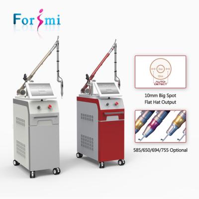 China Professional hot sale CE approved 10Hz 1064nm 532nm q-switched nd yag laser machine for tattoo removal equipment for sale