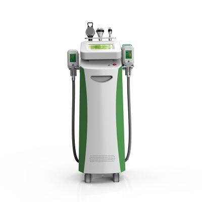 China Professional 5 handles white-blue 10.4 inch  RF 40K cavitation cryolipolysis Fat freeze Slimming Machine for sale