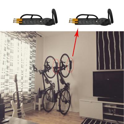 China HS-T009 Bike Stand Accessories Wall Mounted Bicycle Display Hanger Rack for sale