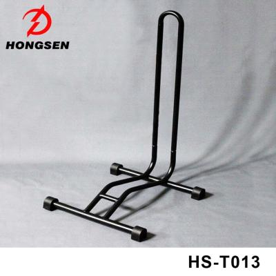 China Insert Type Bike Parking Rack Steel Bicycle Wheel Holder Repair Stand Bike Display Stand for sale