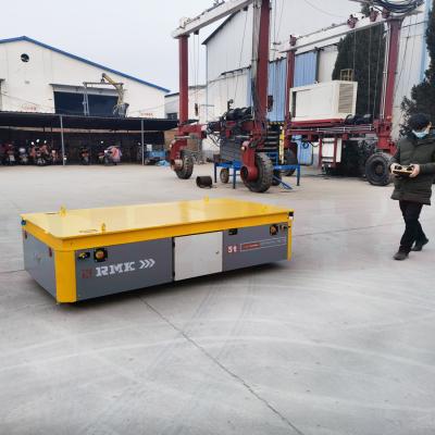 China Battery Operated 5 Tons Hydraulic Lift Transfer Trolley PLC Control for sale