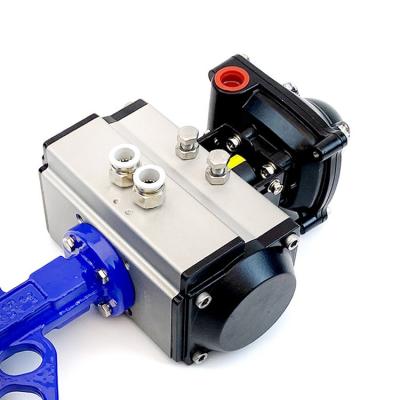 China Customized Pneumatic Actuated Butterfly Valve DN50-DN400 For Water Liquid Media for sale