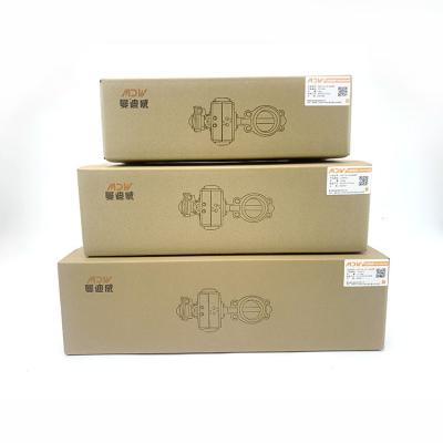 China Customized Pneumatic Actuated Butterfly Valve DN50-DN400 For Water Liquid Media for sale