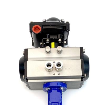 China Pneumatic Actuated Water Butterfly Valves DN50-DN400 For Semi Lug Connection And Structure for sale