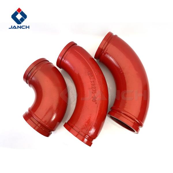Quality Double Layer Alloy Concrete Pump Elbow For Putzmeister Zoomlion Schwing Concrete Truck Pumps for sale