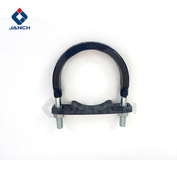 Quality U Shaped Pipe Clamp Bolt Concrete U Bolt Polyurethane / Plastic Wrapped For Pump Truck for sale