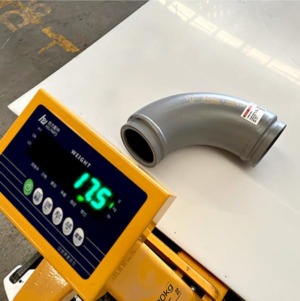 Quality High Manganese Steel Casting Bend Concrete Pump Elbow Single Layer Wear for sale