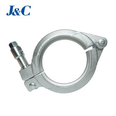 China Galvanized DN125 Single Nut Pipe Coupling Clamp for Putzmeister Pump with High Sealing for sale