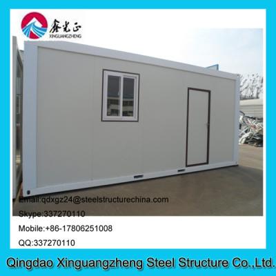 China Flat pack container living house with windows for sale