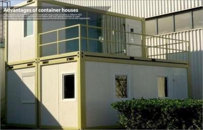 China Extended Foldable Storage Container House With Glass Sliding Door for sale