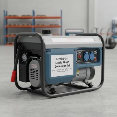 China Recoil Start Single Phase Inverter Generator Set Featuring Noise Level 62 DB Ideal for Construction and Emergency Power for sale