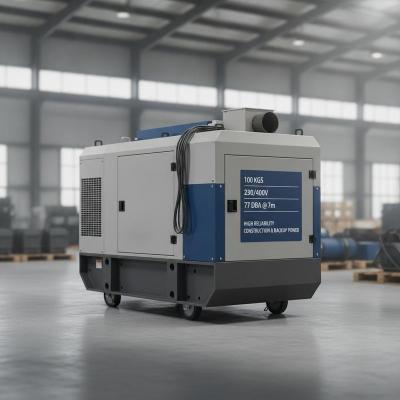 China 100 KGS 230 400V Industrial Generator Noise Level 77 DBA 7m High Reliability Suitable for Construction and Backup Power for sale