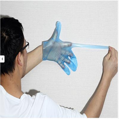 China 2018 competive price Disposable TPE Gloves color clear or blue 2.0g size S/M/L/XL for sale