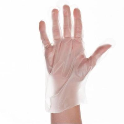 China non-medical use  Smooth or embossed  Disposable TPE Gloves  M= 2.0g  clear or blue for sale