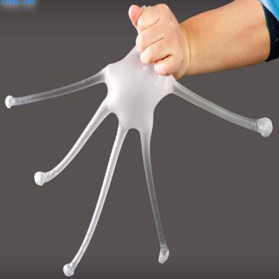 China Food prepare  use Disposable CPE Gloves Cast Poly Glove smooth  embossed S/M/L/XL blue clear for hair salon for sale
